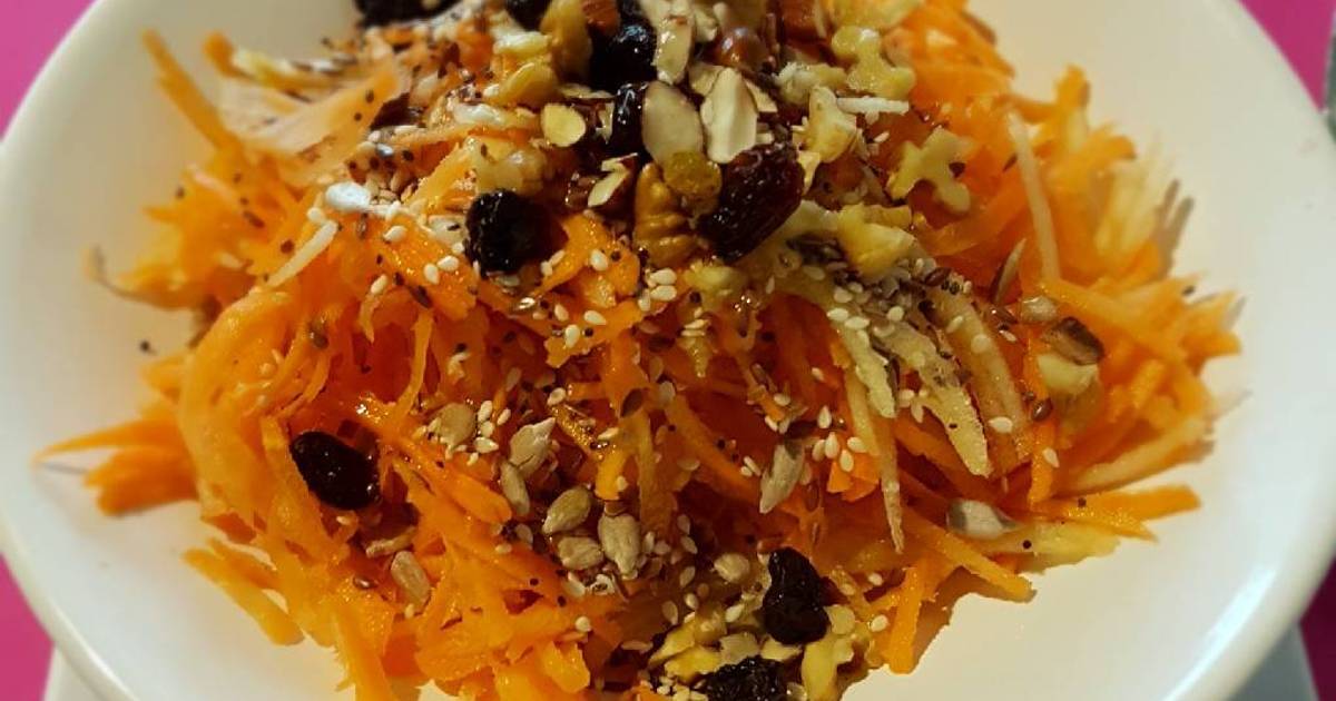 Ensalada de zanahoria rallada y manzana - 190 recetas caseras- Cookpad