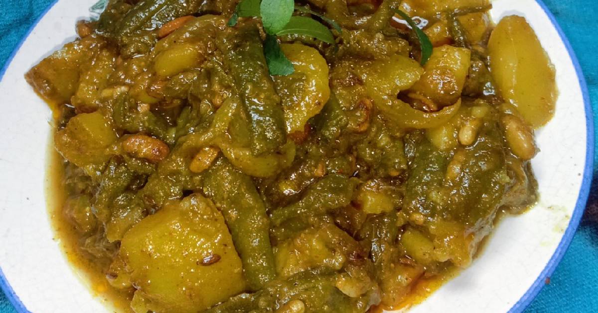 आलू बरबटी की सब्जी(aloo barbati ki sabzi recipe in hindi) रेसिपी बनाने ...