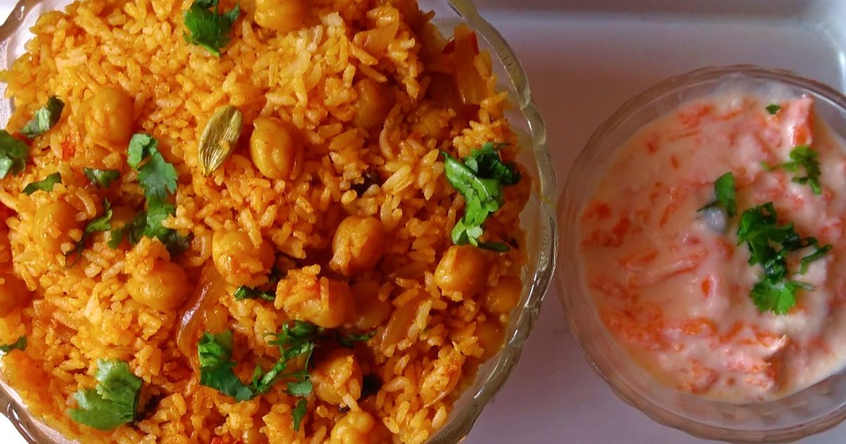 Chole Biryani/ Chana Biryani/ Kabuli Chana Biryani Recipe by Malini Pai ...