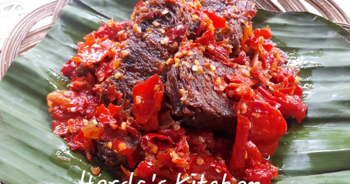 Resep Dendeng Balado Basah Khas Minang oleh Herda's Kitchen - Cookpad