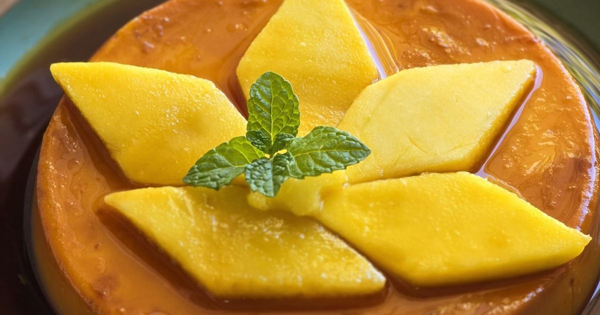 Mango Flan Recipe by Sarvat Hanif - Cookpad