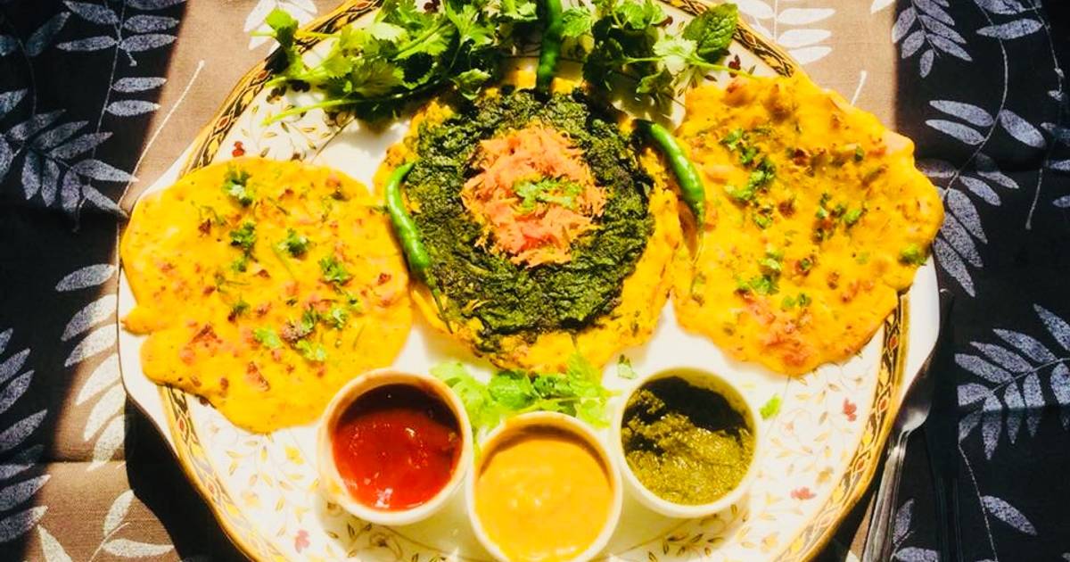 Spinach-Carrot Cheela Recipe by Sadhana Mohindra - Cookpad