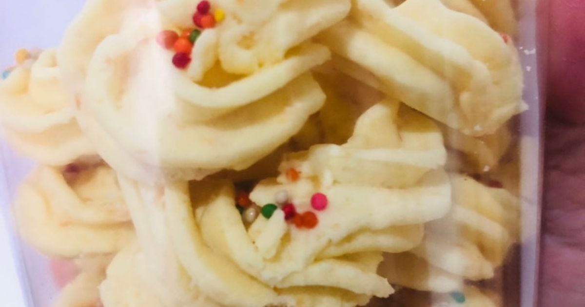 Resep kue semprit sagu keju pakek telur rumahan enak dan mudah - Cookpad