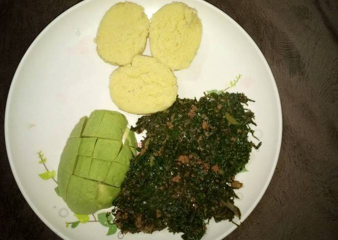 Ugali and Kale Recipe by Nemoo Allyce - Cookpad
