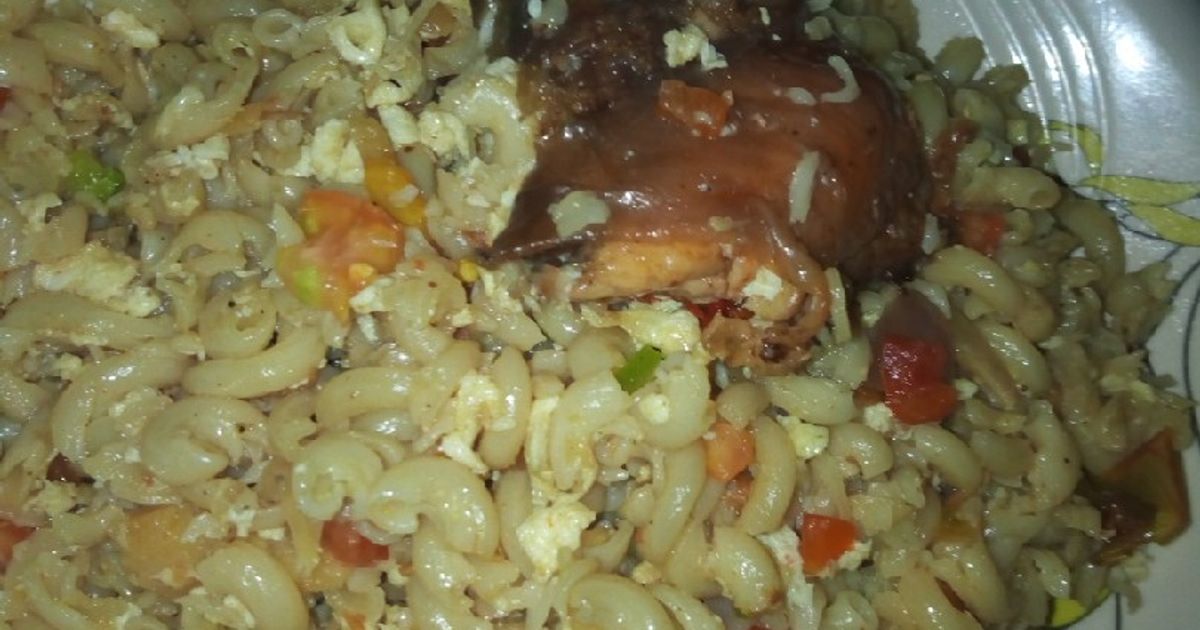 Pasta Stir Fry Recipe by HALIMA MU'AZU aka Ummeetah - Cookpad