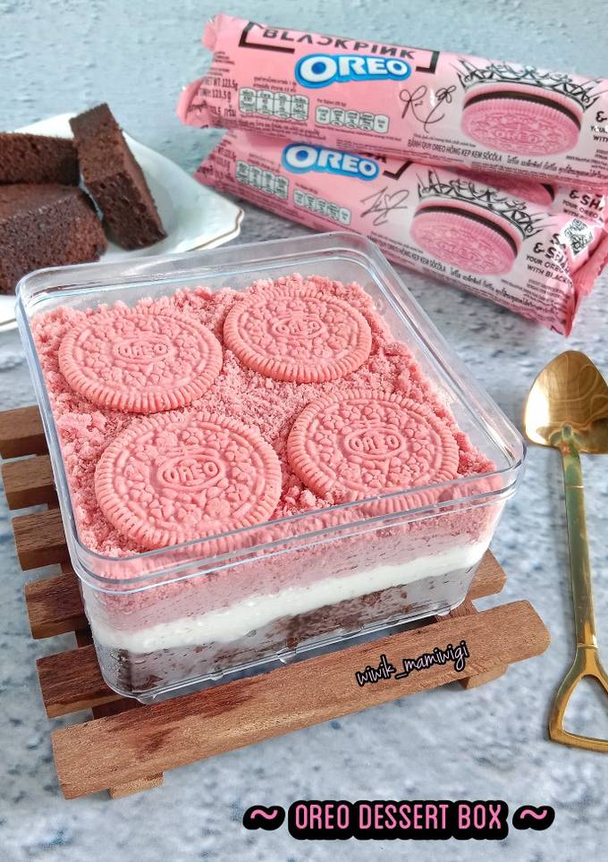 Resep Dessert box Oreo blackpink oleh Wiwik N - Cookpad