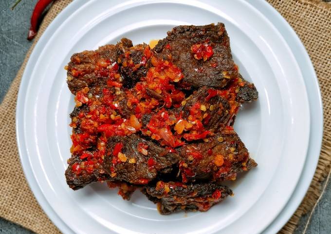 Resep Dendeng Balado Padang oleh Ferasty - Cookpad