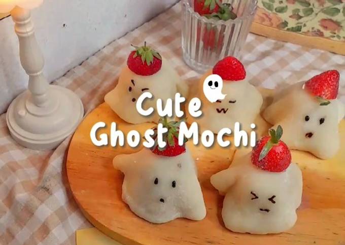 Resep Cute Ghost Mochi dengan Homemade Pasta Kacang Merah oleh Liska ...
