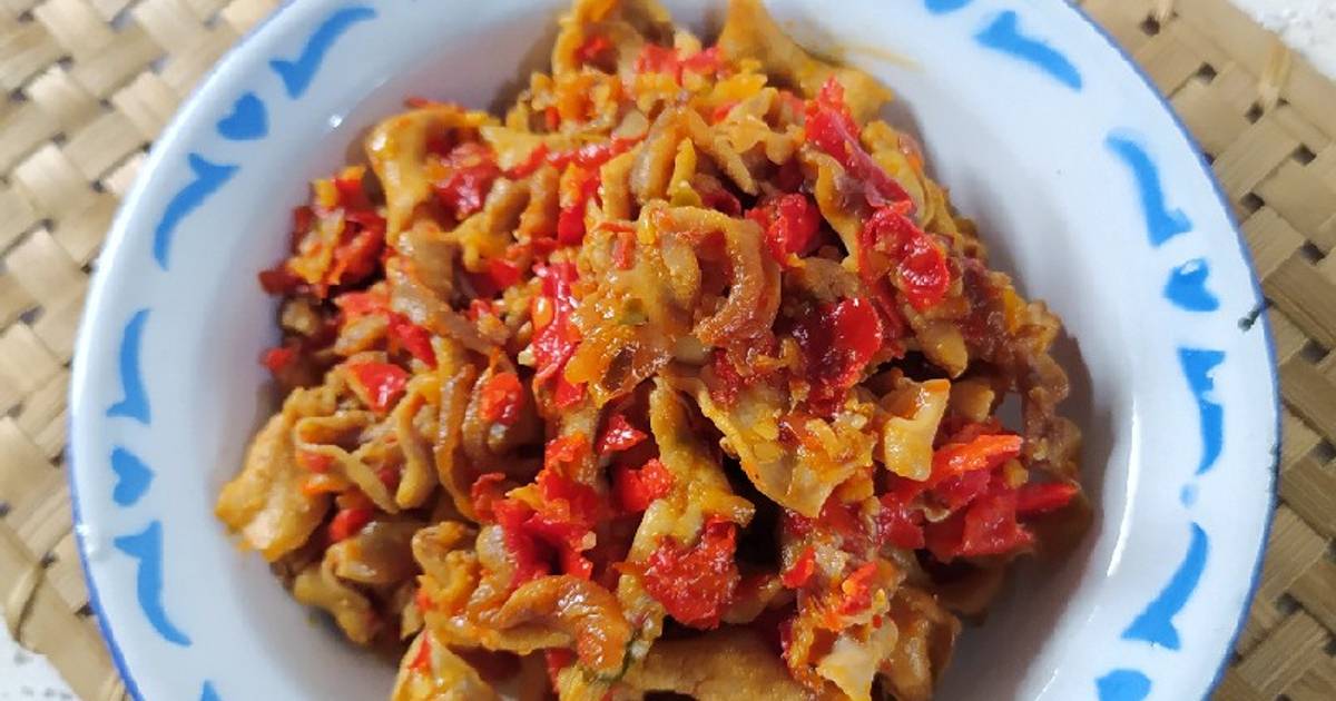 Resep Balado Usus Ayam oleh Saomi Mayhai - Cookpad