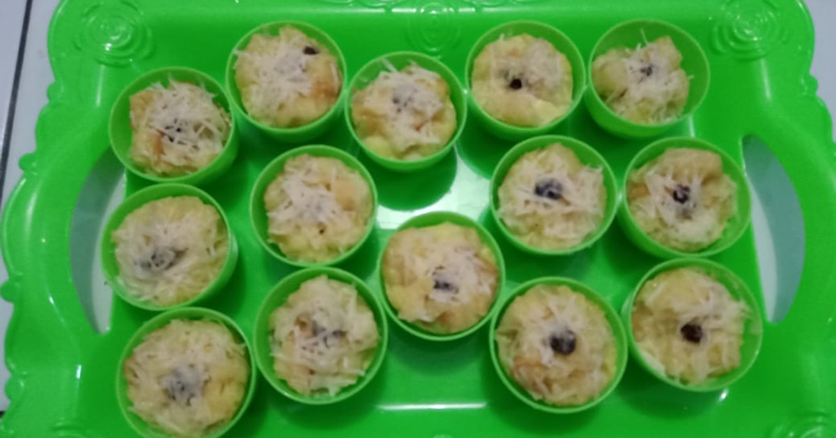 Resep Puding Roti Kukus Keju oleh nur yani - Cookpad