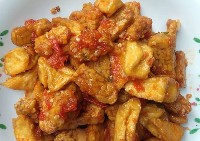 Resep Tempe tahu pedas manis oleh Dhelly - Cookpad