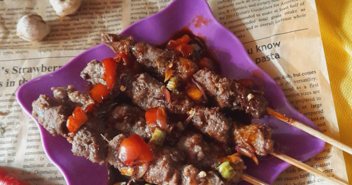 Resep Sate Maranggi (daging sapi) oleh Vira Triana - Cookpad