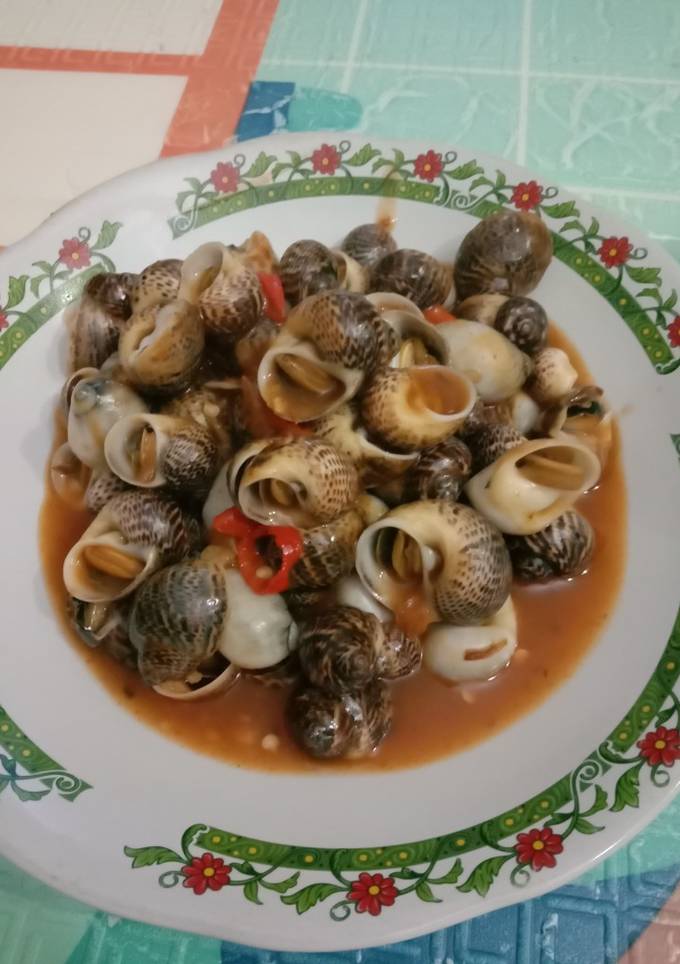 Resep Siput Laut Asam Manis Pedas oleh Kamiltus Sa'ida - Cookpad