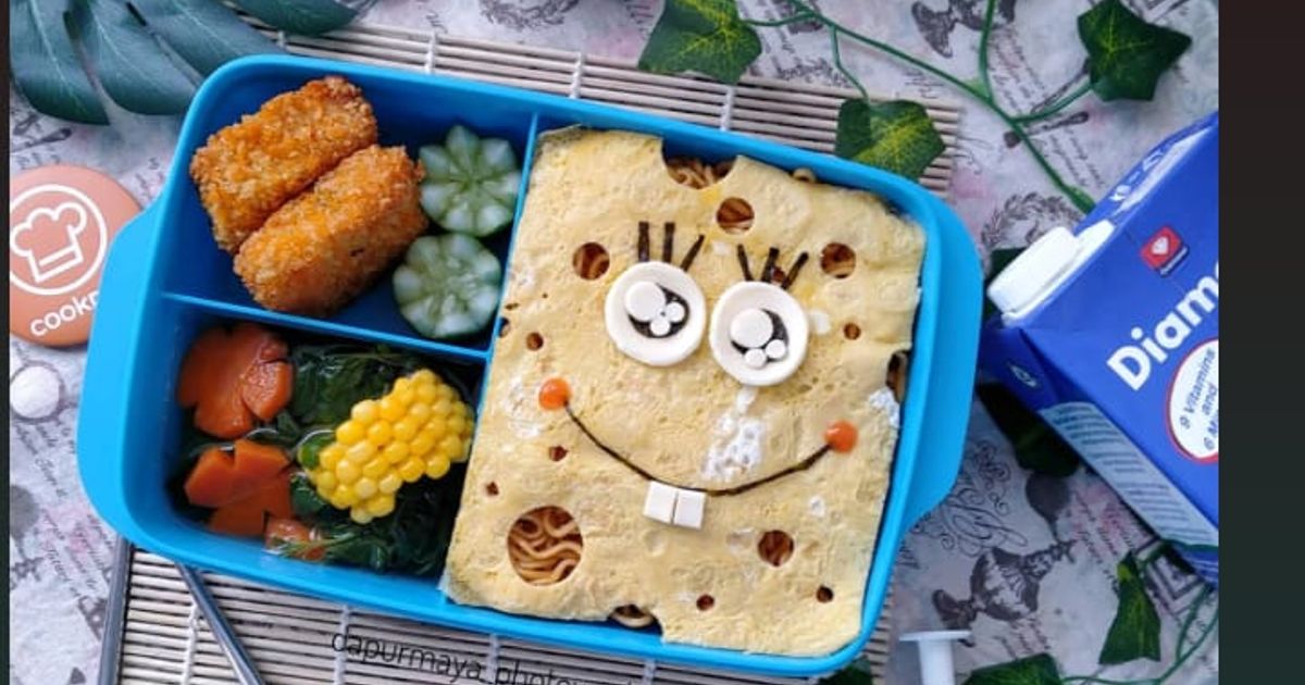 Resep Bento Karakter Spongebob oleh Dapur Maya - Cookpad