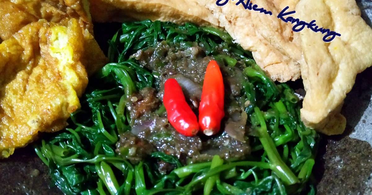 Resep Brambang Asem Kangkung oleh Hayati MS - Cookpad