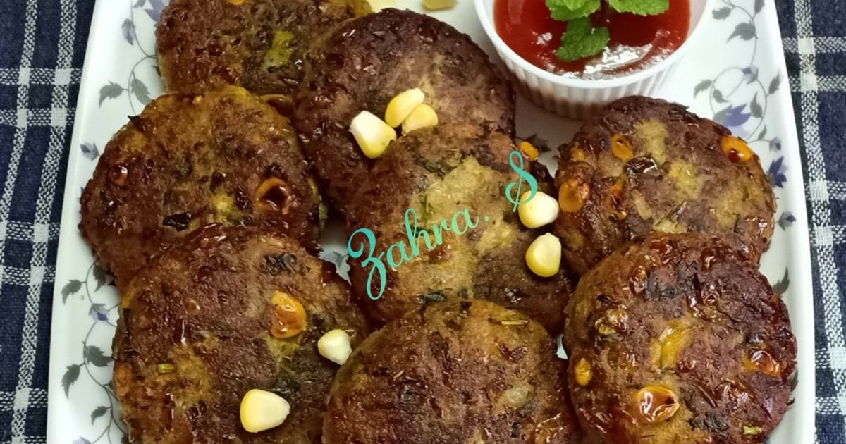 Corn Patties Recipe by Zahra Shaikh - Cookpad