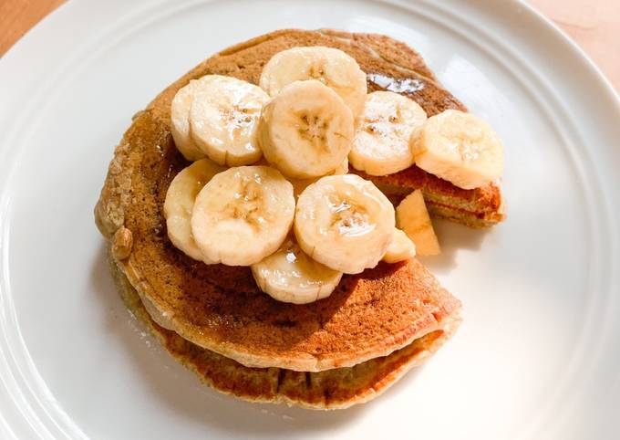 Resep Eggless banana pancake 107 kcal| tanpa telur | menu diet oleh ...