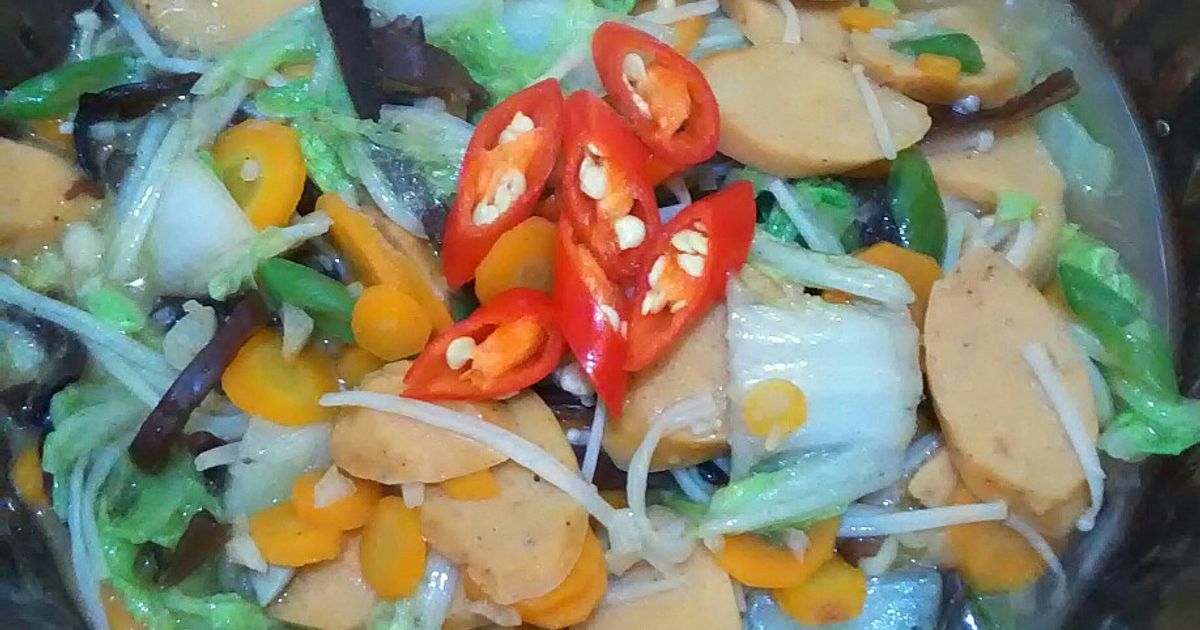 Resep Capcay With Enoki Mushroom oleh Disty's Kitchen - Cookpad