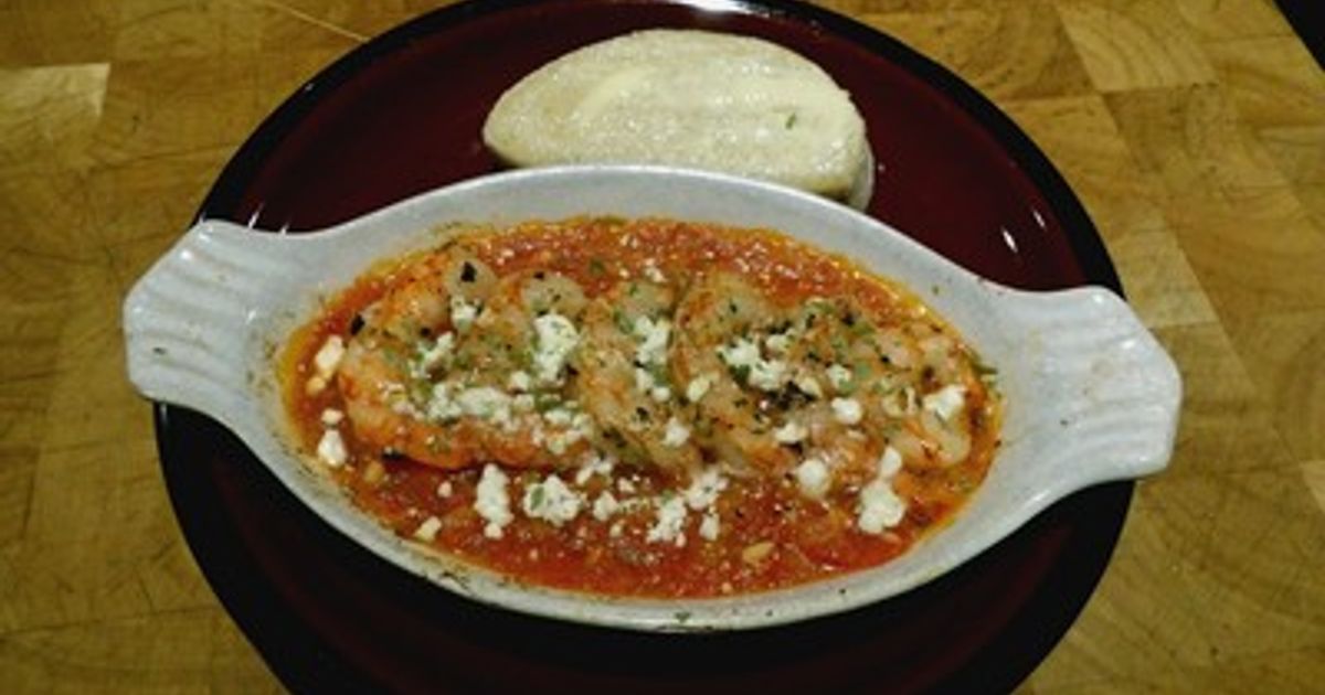 Argentine Red Shrimp With Tomatoes & Feta Cheese Recipe By Paul Rybak