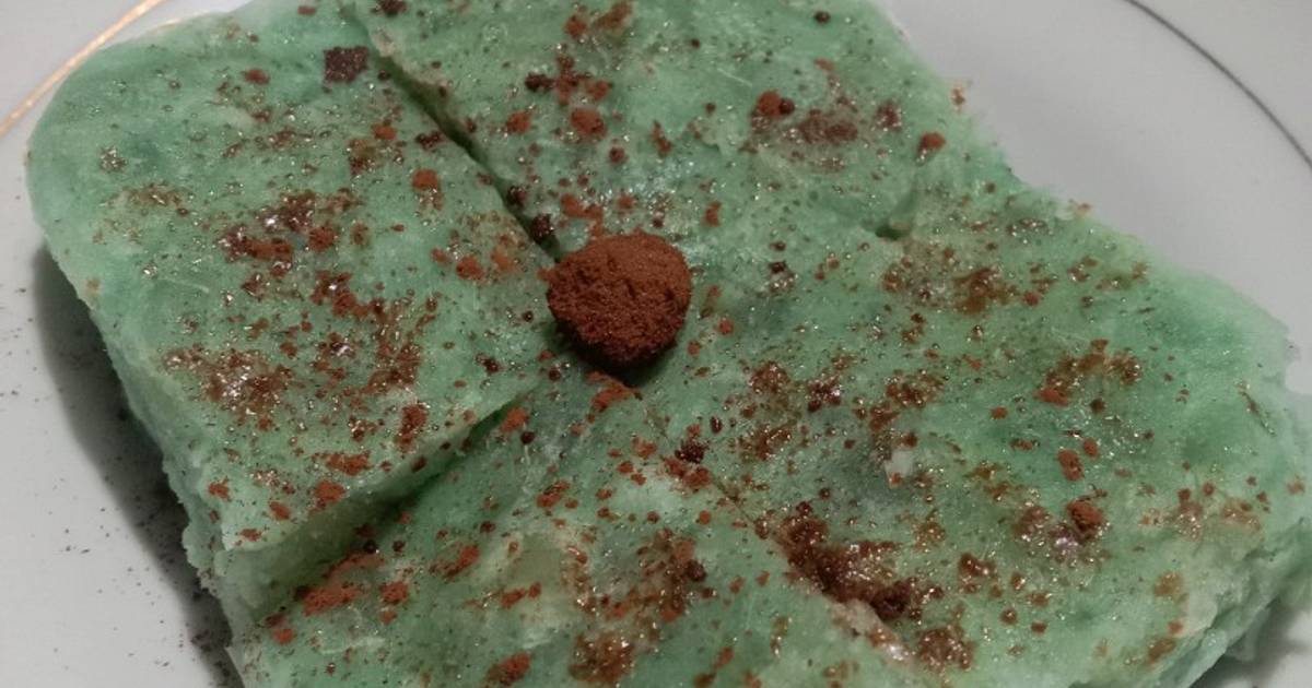 Resep Cake Singkong Kukus Bunga Telang oleh Vania Dwiani - Cookpad