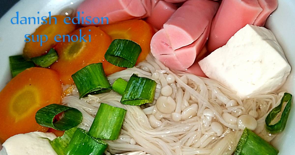 Resep Sup enoki / sop enoki sosis tahu oleh Danish Edison - Cookpad