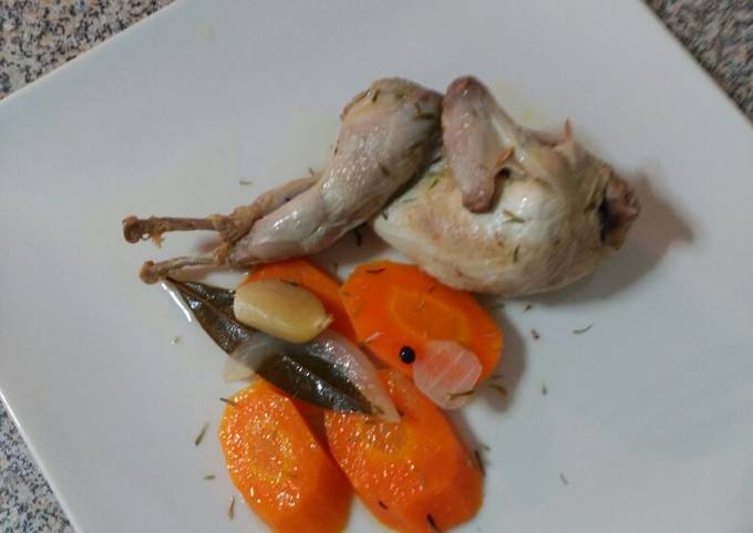 "Codornices en escabeche" Receta de Hola- Cookpad