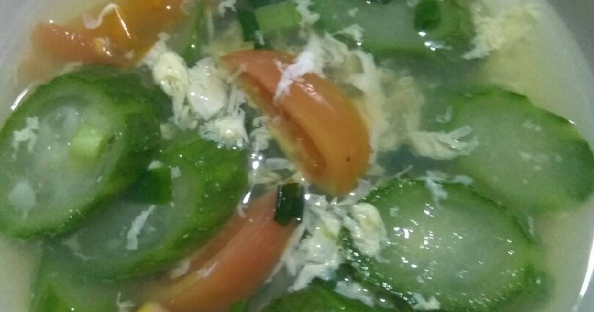 79 resep sup oyong telur tomat enak dan mudah - Cookpad