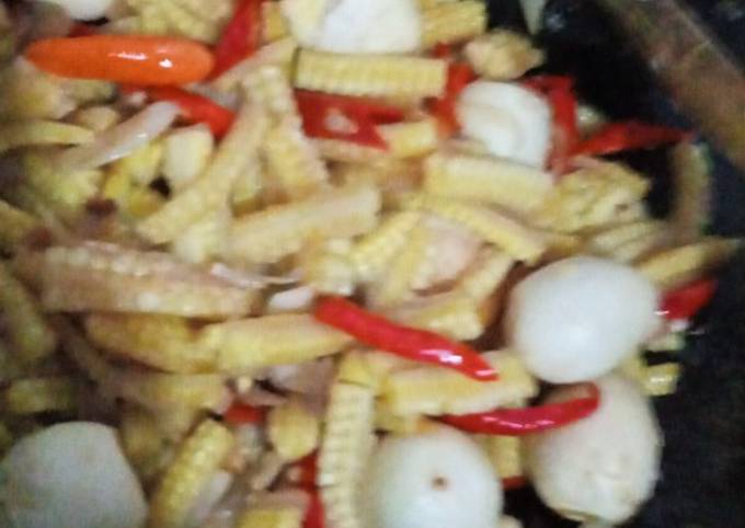 Resep Oseng Putren / jagung muda oleh Mamak Mahen - Cookpad