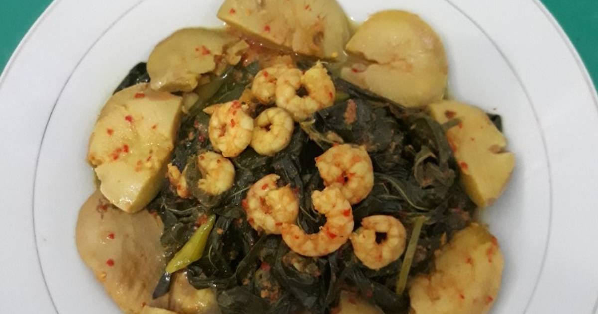 Resep Gulai santan jengkol campur daun singkong oleh Ca - Cookpad