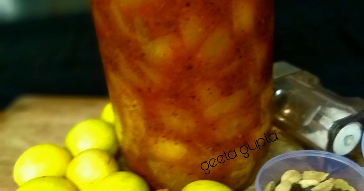नींबू का खट्टा मीठा तीखा अचार (Nimbu Ka Khatta Meetha Teekha Achar ...