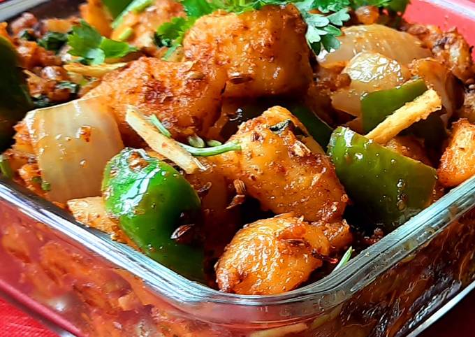 Potato Capsicum Dry Recipe by Naheed Alam - Cookpad