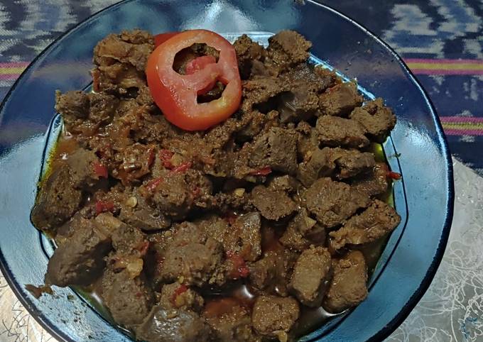 Resep Balado Hati Sapi oleh lina NH - Cookpad