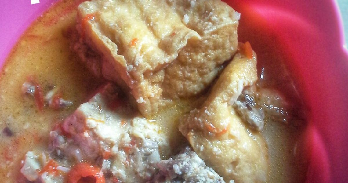 Resep sayur pedes tahu gembos rumahan enak dan mudah - Cookpad