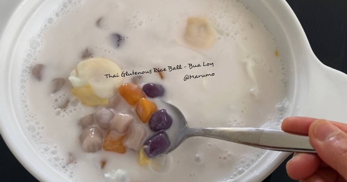 Thai Glutenous Rice Ball - Bua Loy Recipe by Marumo - Cookpad