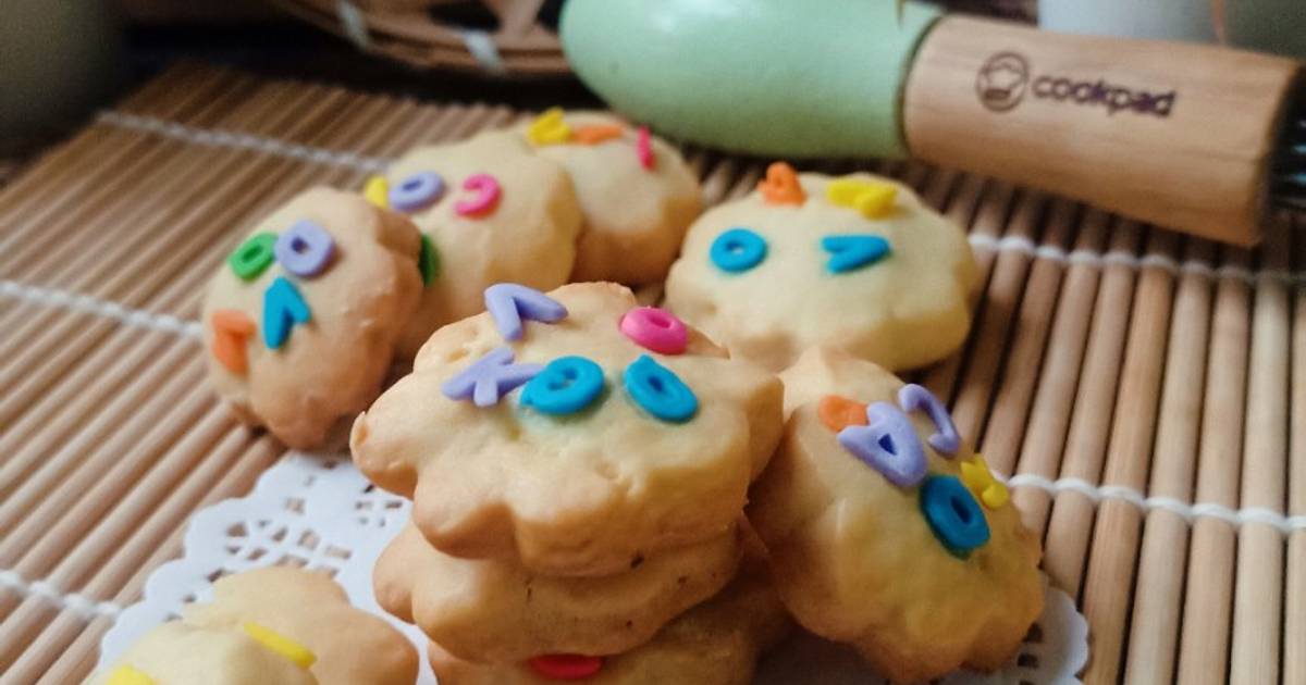 Resipi Hato Sabure / Japanese Butter Cookies oleh mamy_kitchen89 - Cookpad