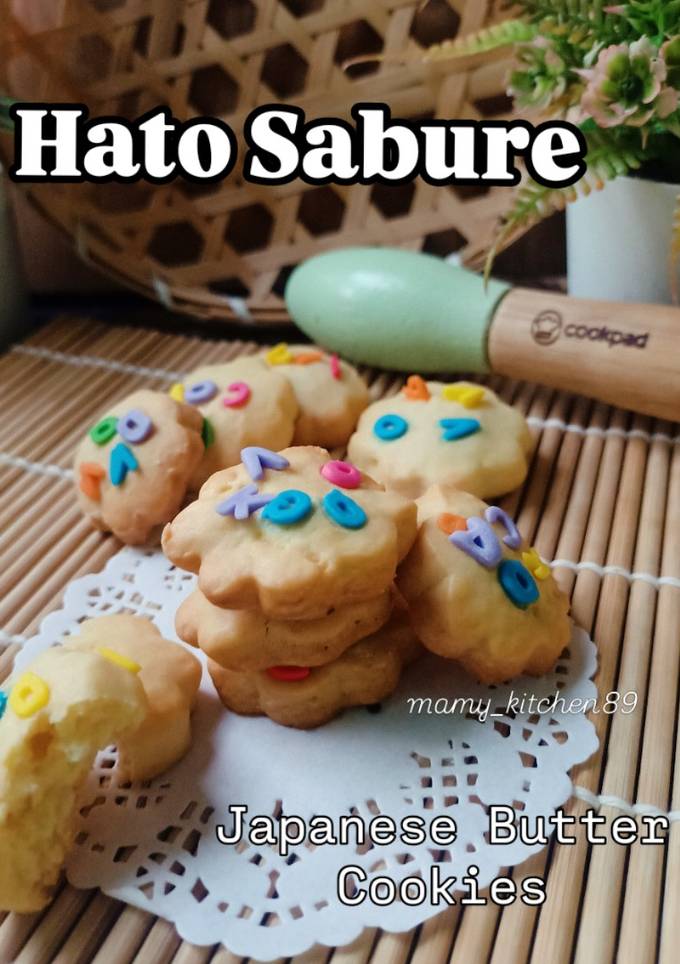 Resipi Hato Sabure / Japanese Butter Cookies oleh mamy_kitchen89 - Cookpad