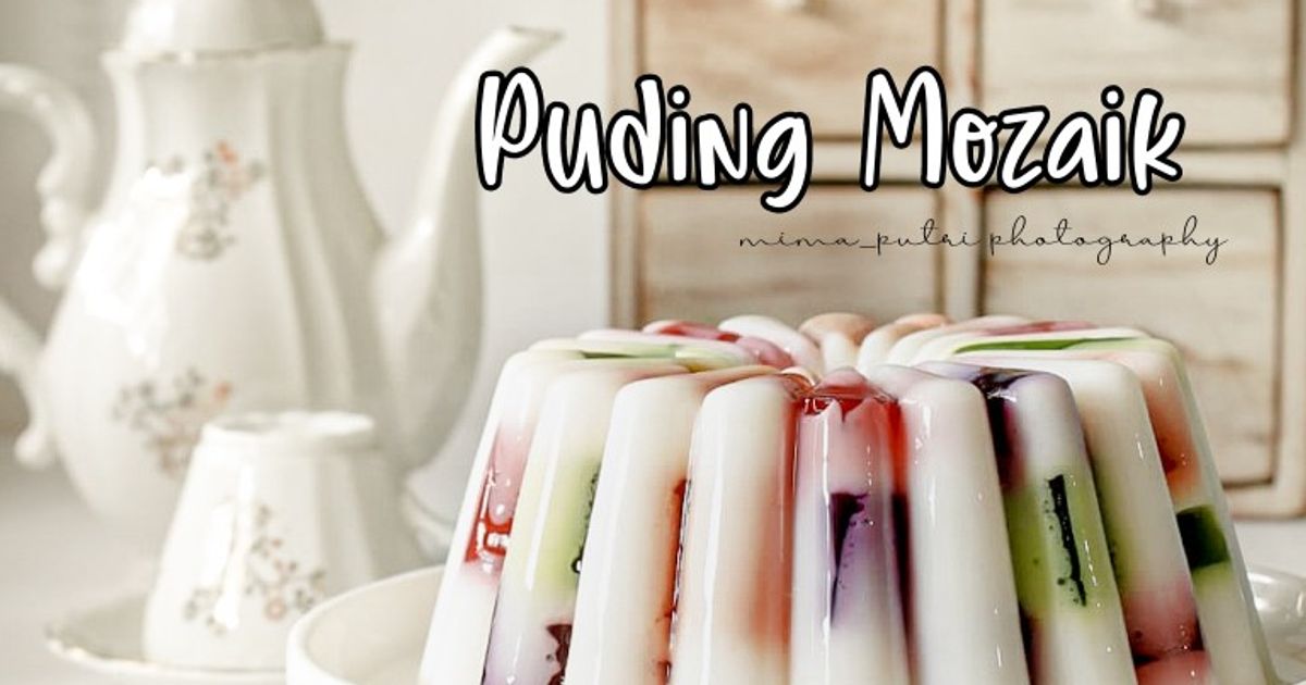 Resep Puding Mozaik Pelangi oleh Putrie - Cookpad