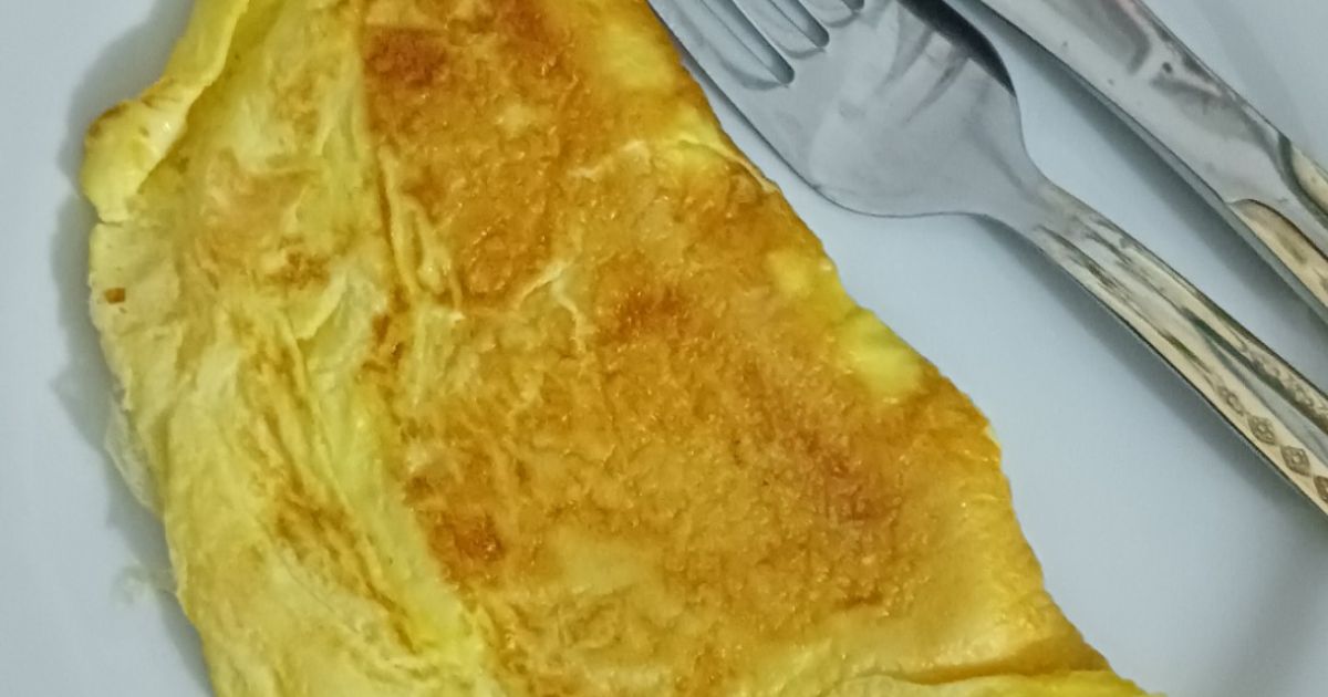 Resep 1077. Telor Dadar Tanpa Minyak Dan Butter oleh Devin - Cookpad