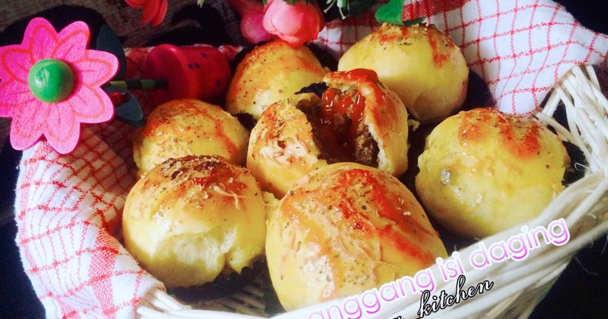 Resep Roti panggang isi daging🍞🍘 oleh Put3sya_kitchen - Cookpad