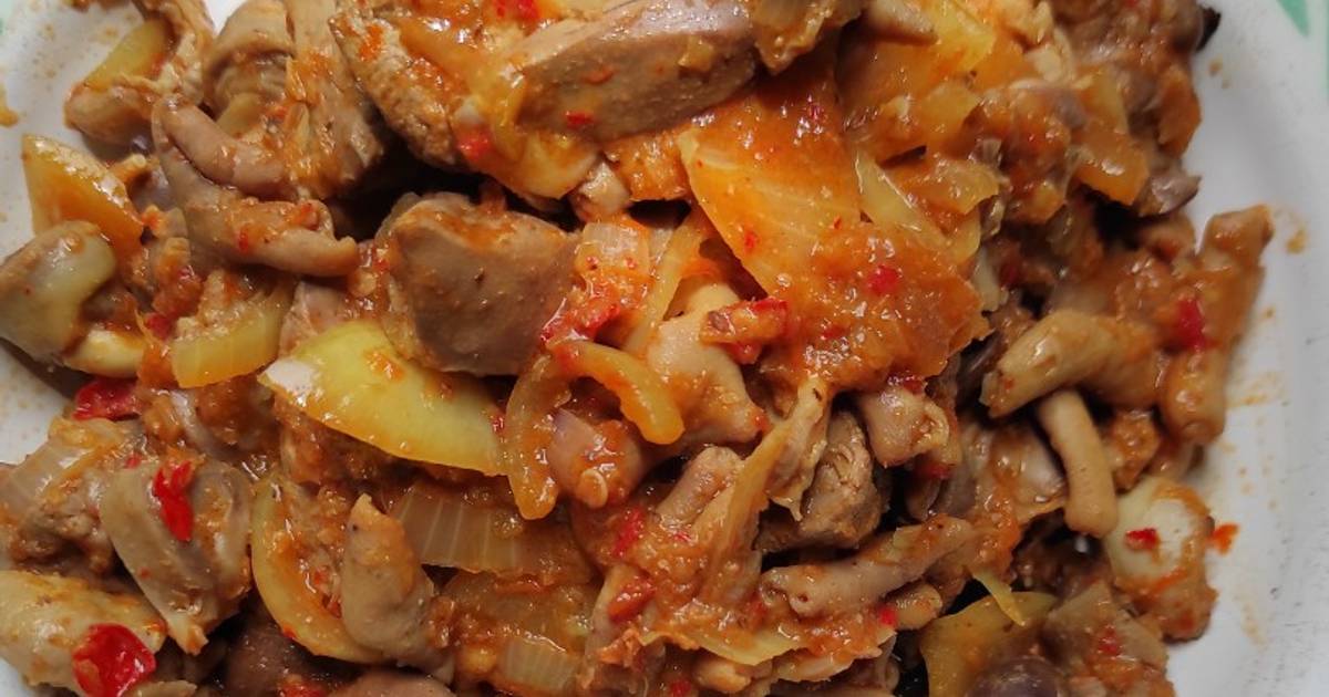 Resep Sambal Merah Ati Ampela oleh Inasch Keuken - Cookpad