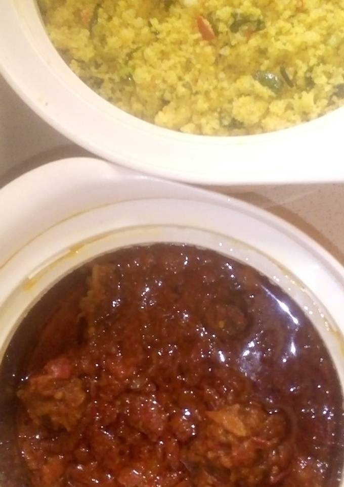 Dambu da miyar tomatur girki daga Aisha Abubakar - Cookpad