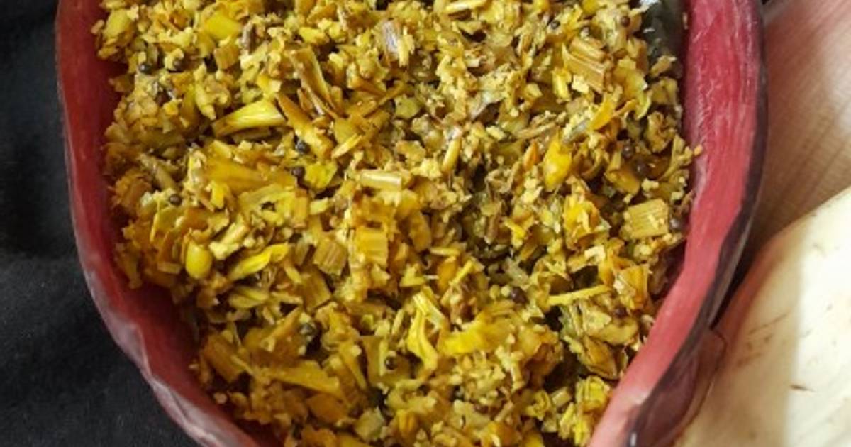 Banana flower thoran(stirfry) Recipe by Savee's kitchen - Cookpad
