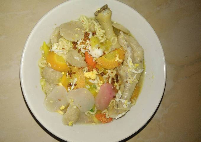 Resep Seblak Ceker Bakso Mie Simple oleh mufly - Cookpad