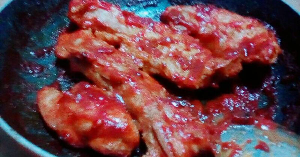 Costilla de cerdo en salsa de tomate Receta de Hillary sanchez- Cookpad