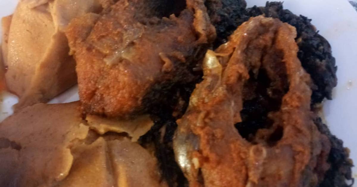 Moimoi with fried fish Recipe by Lilian eyan - Cookpad