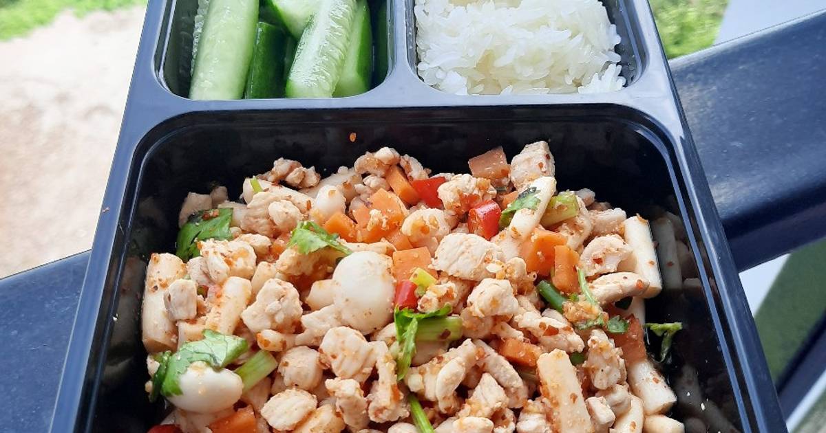 สูตร ลาบไก่ + เห็ด สูตรลัด โดย DA Suchada - Cookpad