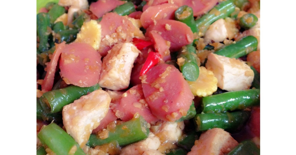 Resep Tumis Buncis Tahu Sosis & Putren oleh vicky violensya - Cookpad