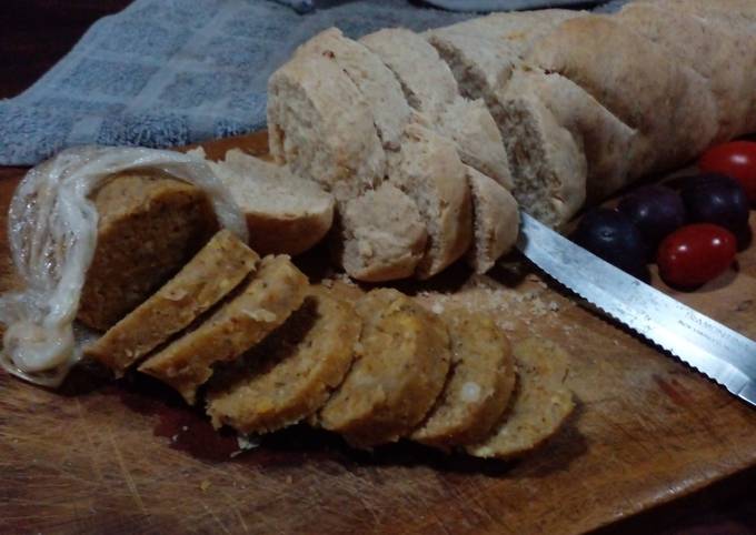 Salchichón/salame/chorizo vegano Receta de _.yrdús._- Cookpad
