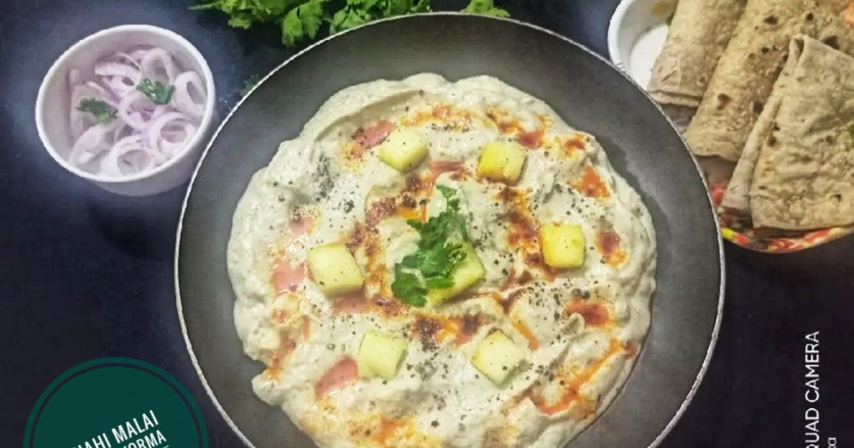 Shahi Malai Paneer Korma In White Gravy Recipe by Daxa Parmar - Cookpad