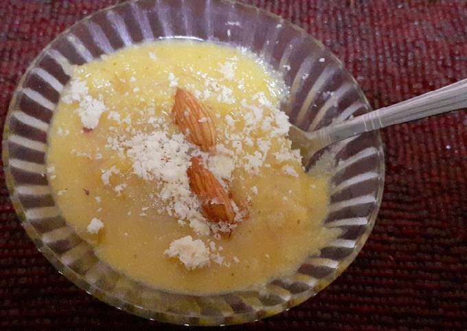Suji and besan mix halwa Recipe by Tina Vaid - Cookpad